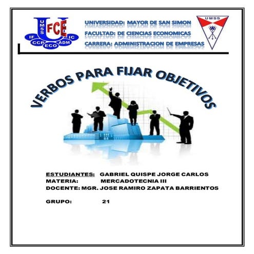 Verbos para fijar objetivos | DOCX