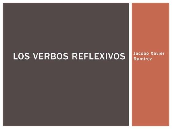 Los verbos reflexivos | PPT