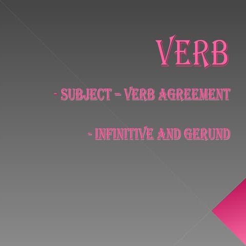 Verbs | PPT