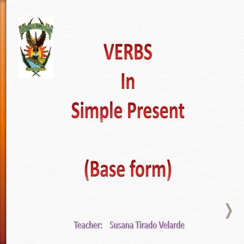 Verbs (base form) English | PPT