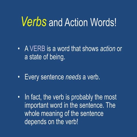 Verbs | PPTX