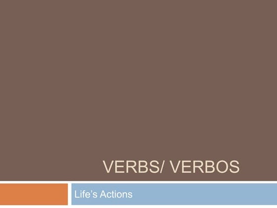 Verbs | PPS