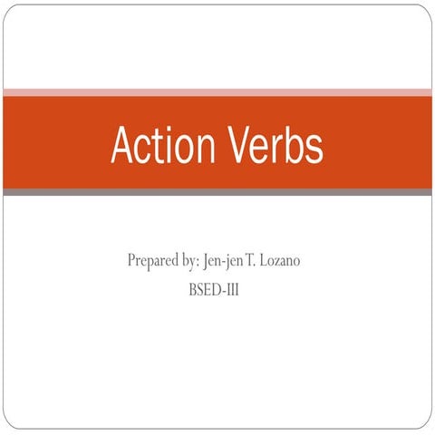 Verbs | PPT