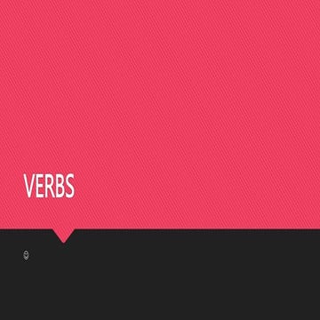 VERBS.definition, types and examples. Overview | PPTX