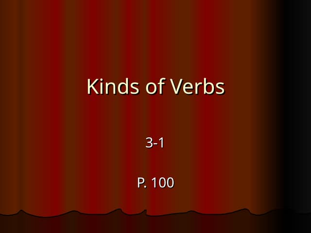 Understanding verbs- English grammar | PPTX