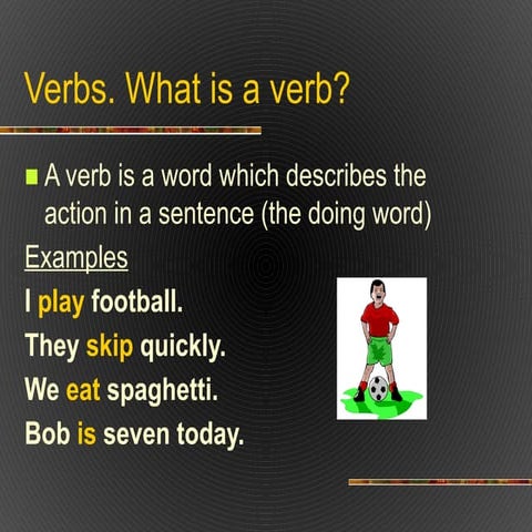 VERBS LESSON FOR BASIC USER PRESENT TO PAST TENSE | PPTX