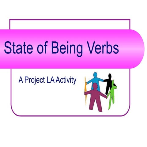 Verbs being | KEY