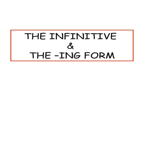 Verbs followed by To, -ing | PPT