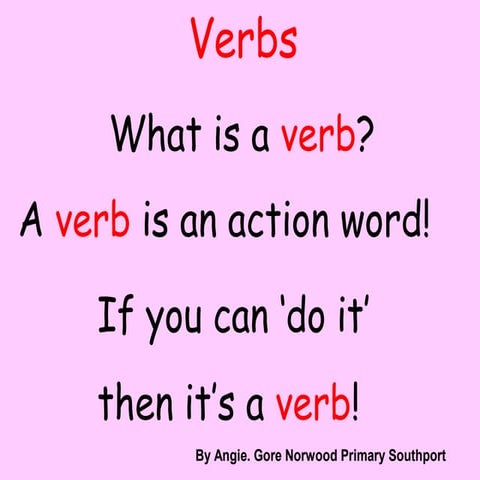 Verbs and adverbs | PPT