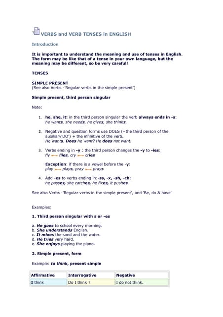 The Simple Past Presentation | PPT