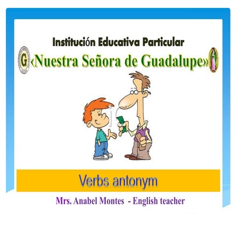 Verbs antonyms | PPTX