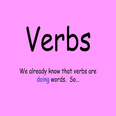 verbs being words assignment form one 2025.pptx