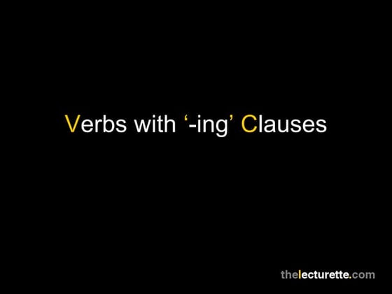 The Infinitive And The –Ing Form | PPT