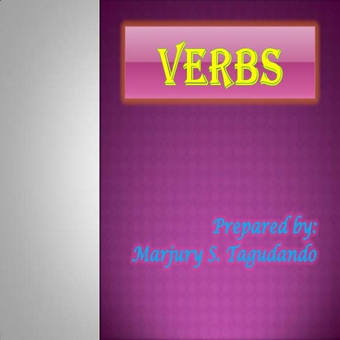 Verbs presentation | PPTX