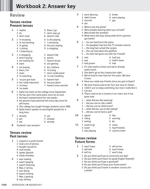 Project 4th Edition Workbook 4 Answer Key | PDF | Sports