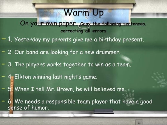 What is a verb notes | PDF