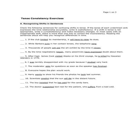 Consistent Verb Tense Worksheet 7 Common Verb Tense Mistakes