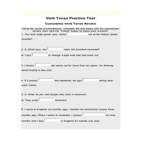 Verb Tense Practice Test.doc
