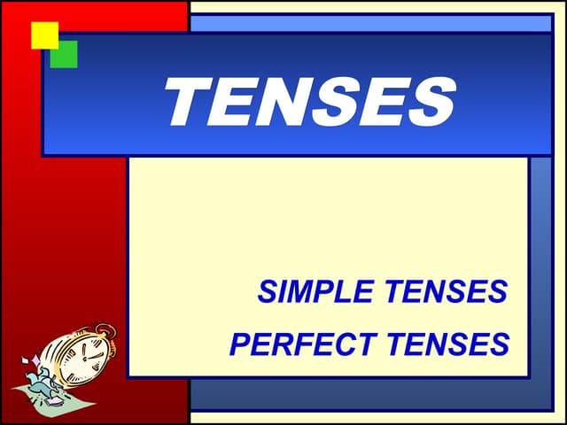 Present, past and future tenses | PPTX