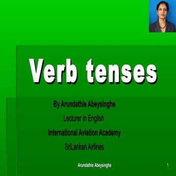 Verb tenses - How to distinguish different verb tenses | PPT