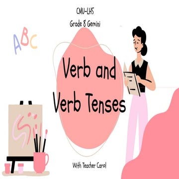 Verb and Verb Tenses - Ppt Presentation. | PPTX