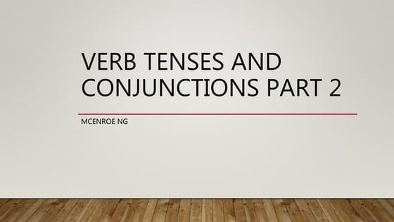Conjunctions: 'before' | PPT