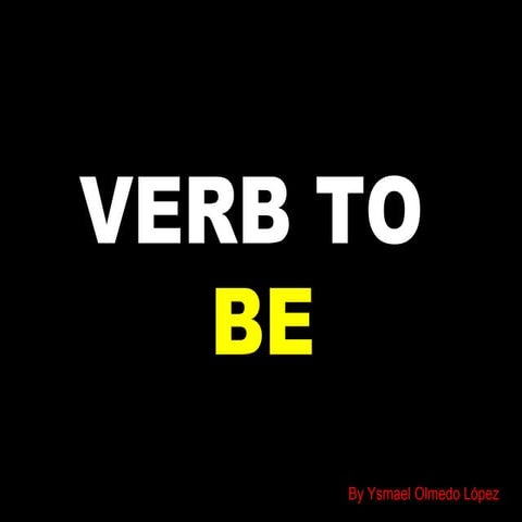 Verb To Be | PPT