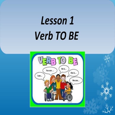 Verb to be | PPT