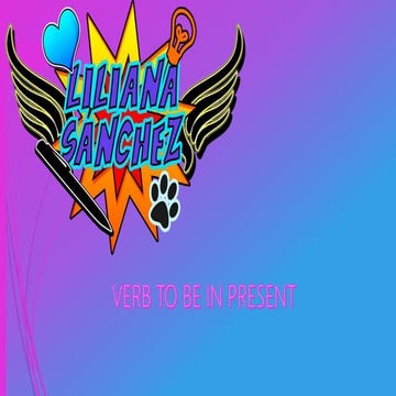 Verb to be in present | PPT