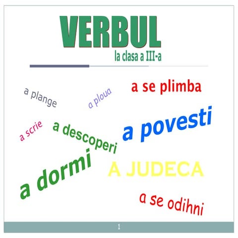 Verbul | PPT