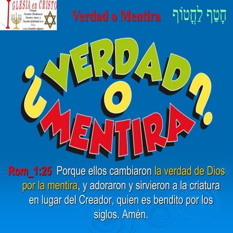 Verdad o mentira | PPT