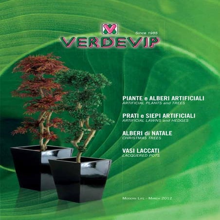 Piante artificiali Verdevip | PPT