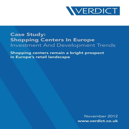 Shopping Centers in Europe - Verdict Case Study | PDF | Malls ...