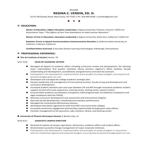 Verdin resume 7 16 | PDF