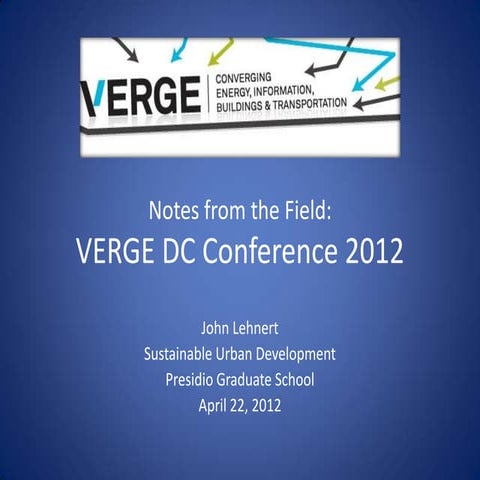 Verge DC Report | PPTX