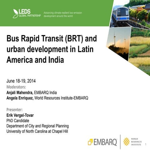Bus Rapid Transit (BRT) and urban development in Latin America and ...