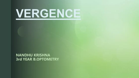 Vergence | PPT