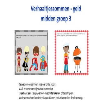 Verhaalsommen middengroep3-geld | PPTX