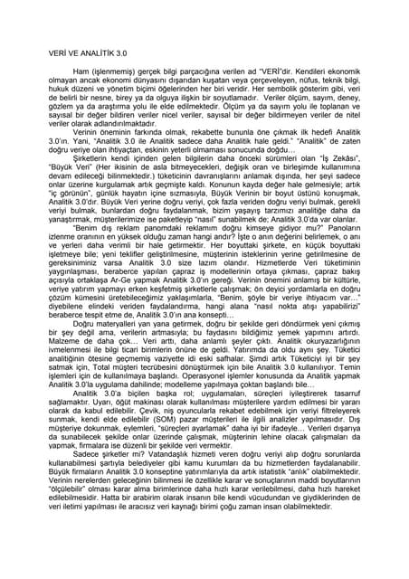 Istatistik uzmani nedir | PDF