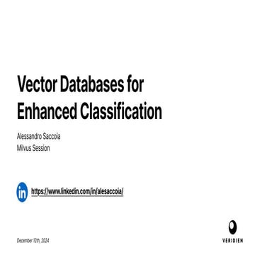 Vector Databases for Enhanced Classification | PDF