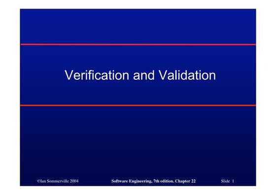Verification And Validation Pptx Programming Languages Computing