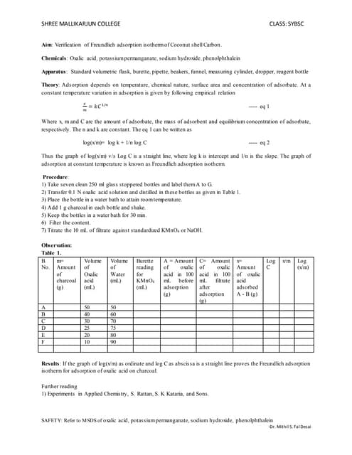 Determine the composition of the fe3+(jobs method) | DOCX | Chemistry | Science