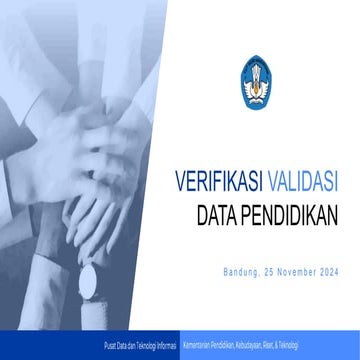 Verifikasi Validasi Data awawawawaewrsfd | PPTX