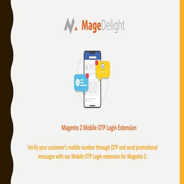 Verify your customers with magento 2 mobile otp login extension | PPT