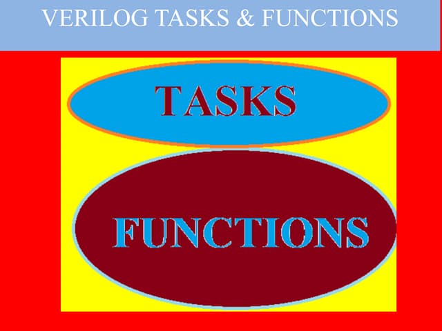 Verilog Tasks And Functions Ppt