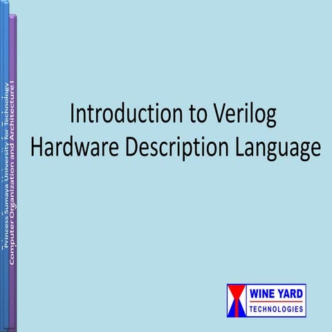 Verilog Tutorial Ppt