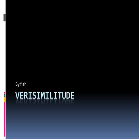 Verisimilitude | PPT