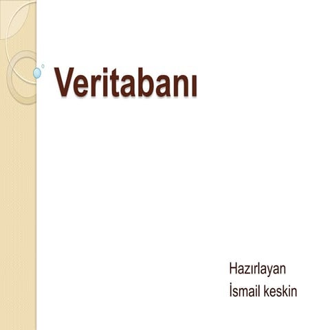 Veritabanı | PPT