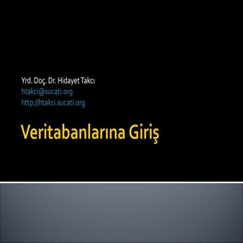 Veritabanları | PPT
