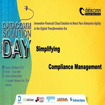 Simplifying Compliance Management | PPTX | Cloud Computing | Internet